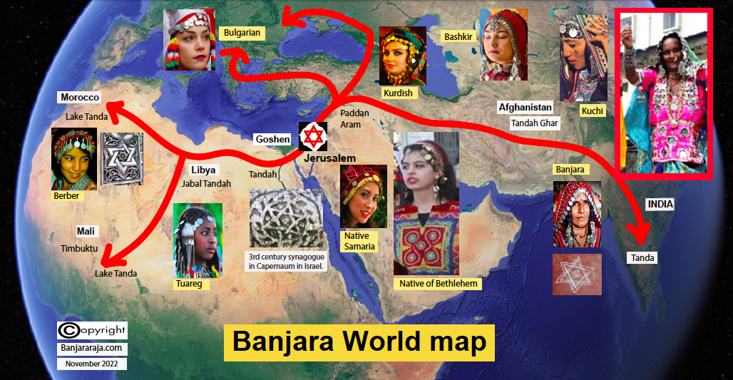 Banjara World map – The World of the Banjara Raja